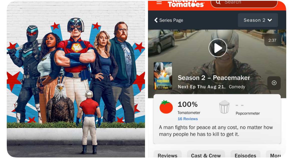 Peacemaker Season 2: 100 % Rotten Tomatoes, Cast, Release, Budget